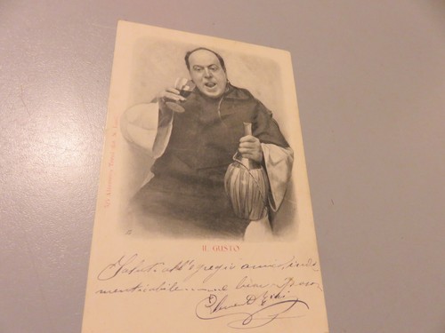 CP Card Vintage Illustrated The Flavour (Friar With Wine) Shipped Years ...