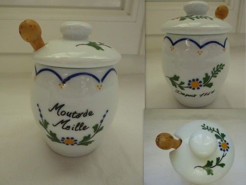 MOUTARDIER POT A MOUTARDE MAILLE DEPUIS 1747 | eBay