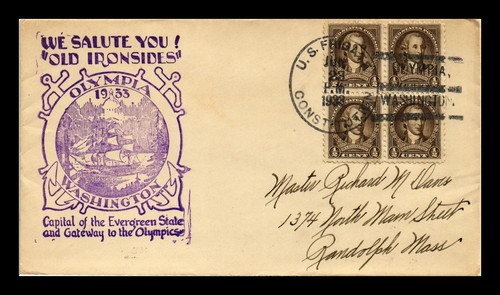 US COVER FRIGATE CONSTITUTION OLYMPIA WASHINGTON NAVAL CANCEL | eBay