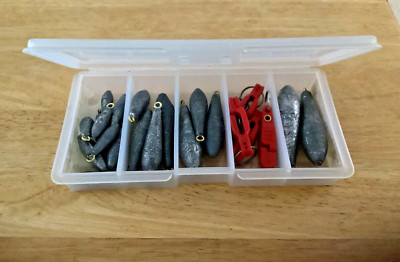 Off Shore Tackle Snap Weight System -22 piece includes 4 clips. Case ...