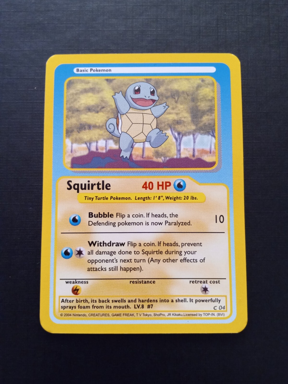 Funskool Pokemon Squirtle Card C04 -Blackhole | eBay