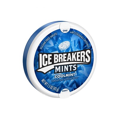 Ice Breakers Sugar Free Mints Cool Mint 32 Tins (4 boxes) Free Shipping ...