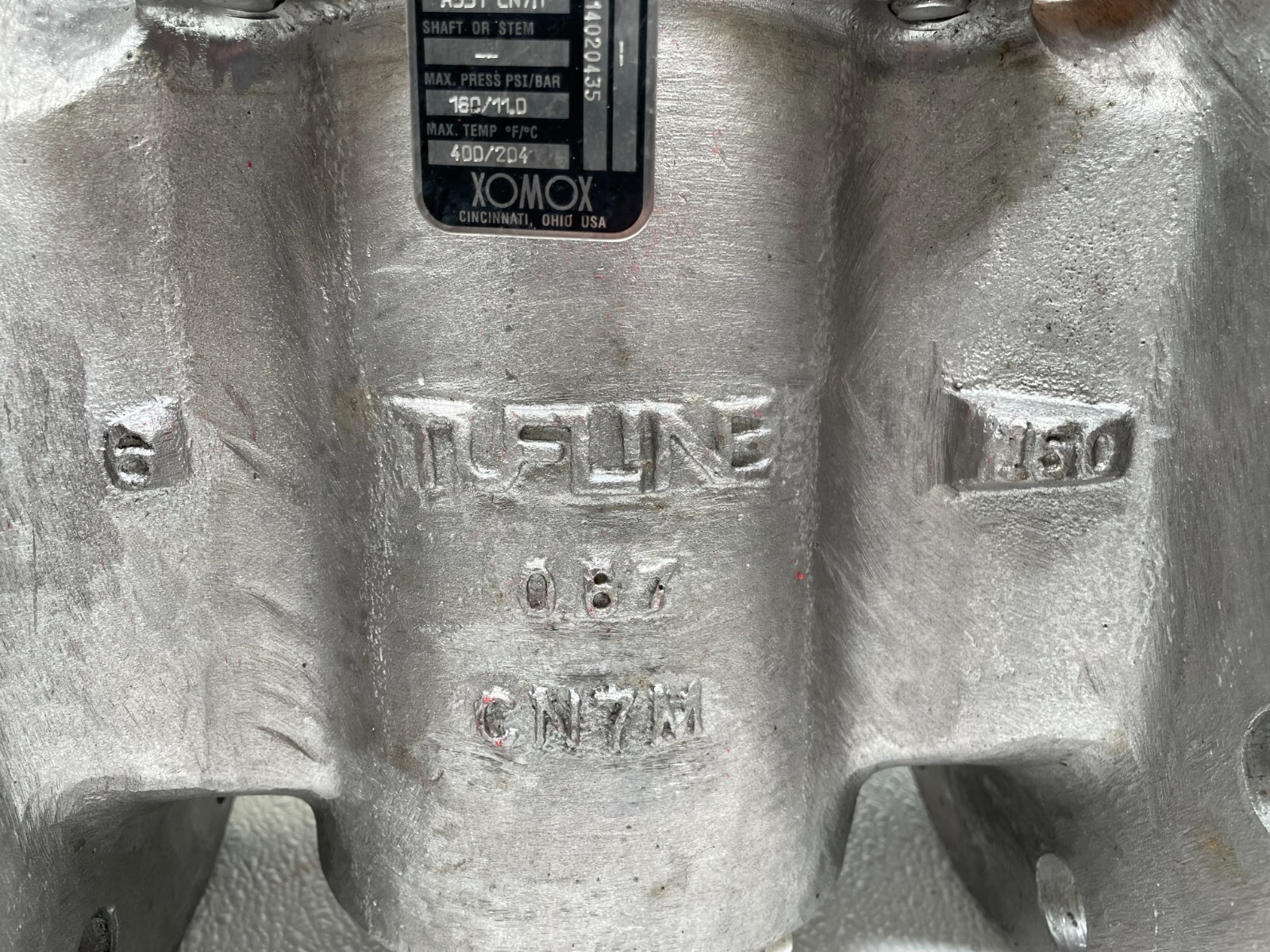 Xomox Tufline Sleeve Lined Plug Valve 6" Class 150 RF Flanged CN7M ...