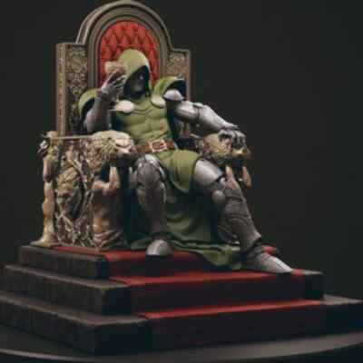 Dr. Doom Throne Resin Sculpture Statue Model Kit Fantastic Four ...