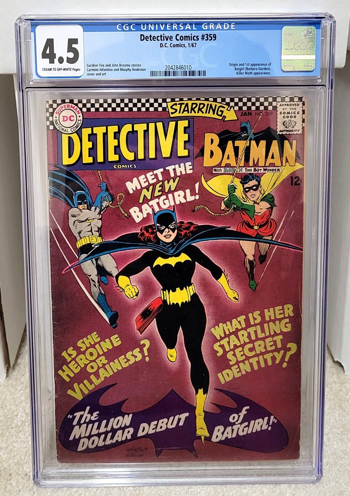 Detective Comics #359 (1967) CGC 4.5 - 1st Batgirl Barbara Gordon DC ...