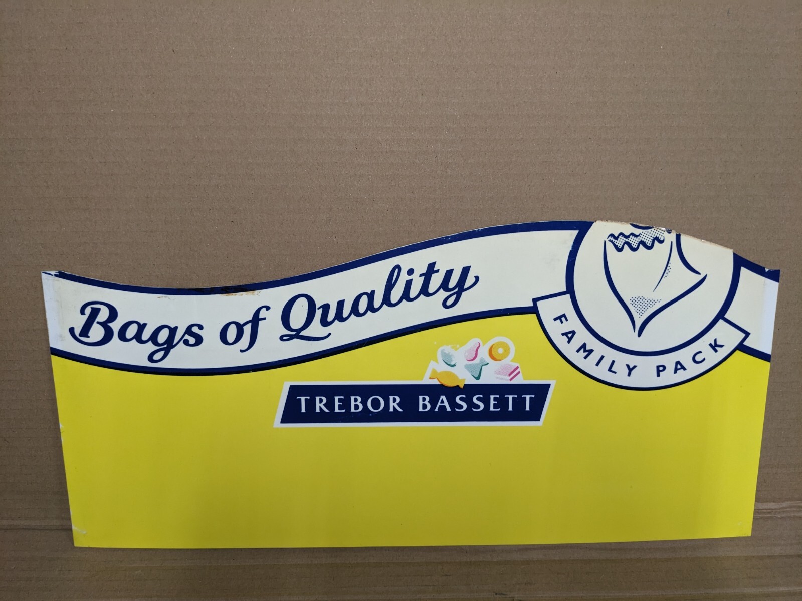 Trebor Bassett Sweet Shop Shelf Sign 1990s Vintage Extra String Mints ...