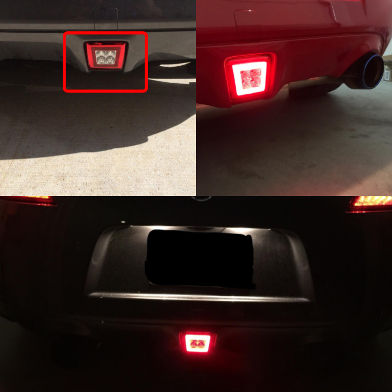 Smoked 3in1 LED 4th Brake Light Rear Fog Reverse Lamp For Nissan 370Z ...