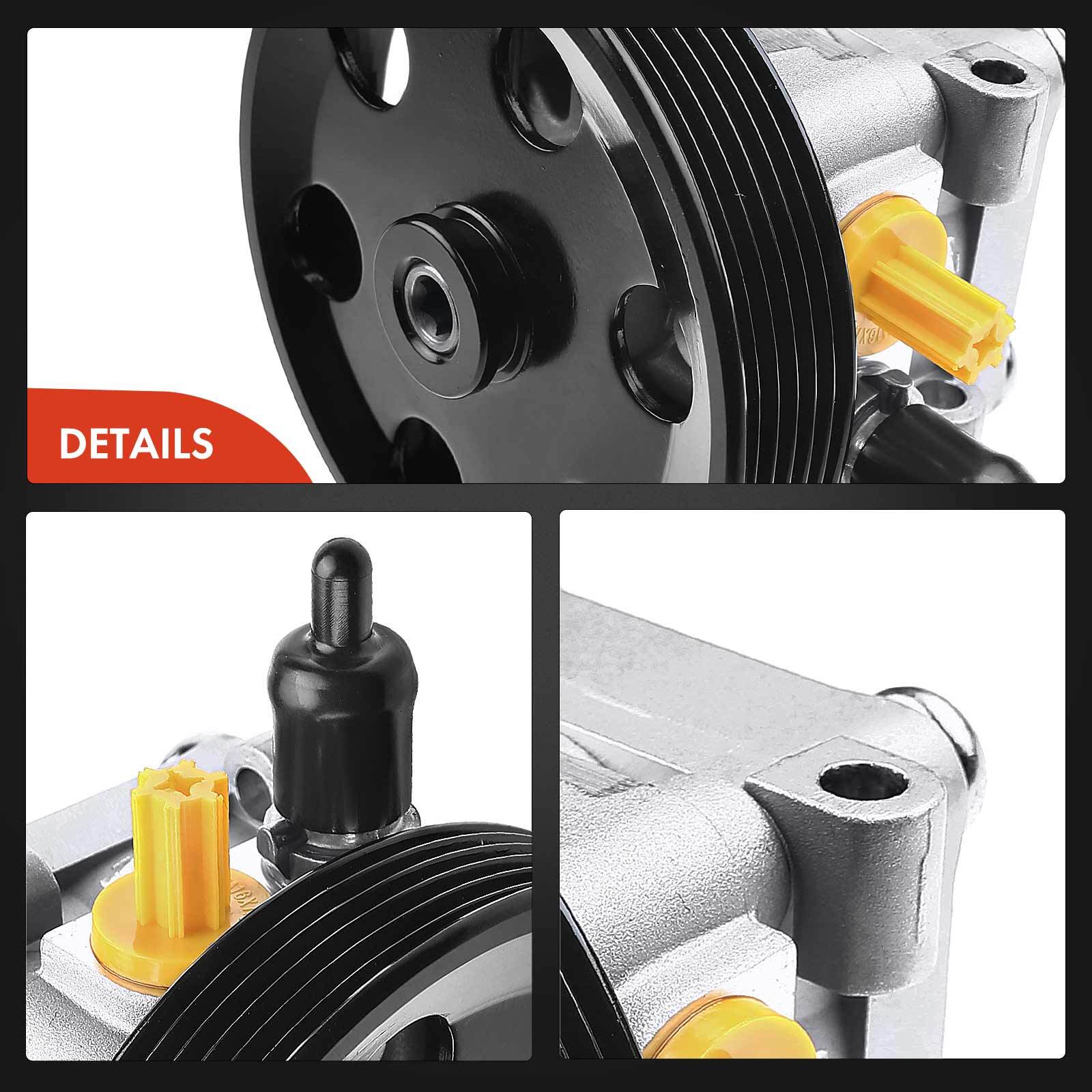 Power Steering Pump w/ Pulley for Maserati Quattroporte 4.2 4.7 8cyl 04 ...