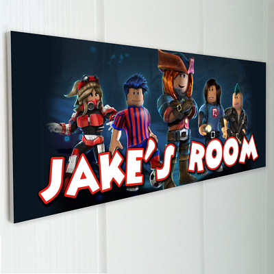 ROBLOX Personalised Door Sign Plaque Kids Bedroom Grandson Son Nephew ...