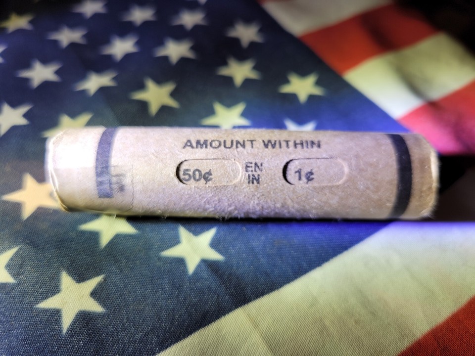 One Wheat Penny Window Roll with Pre-1920 ender old rare US pennies ...