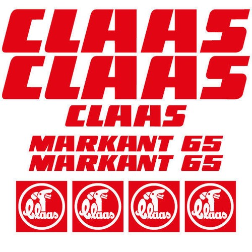 Claas MARKANT 65 square baler decal aufkleber adesivo sticker set | eBay