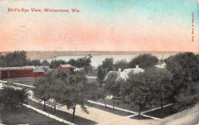 Winneconne Wisconsin Birdseye View Scenic Antique Postcard K16346 | eBay