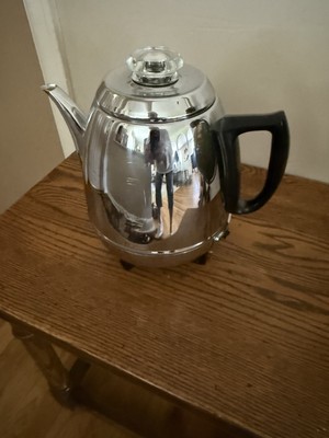 General Electric Percolator P40 Pot Belly Chrome Coffee Maker Light Use ...