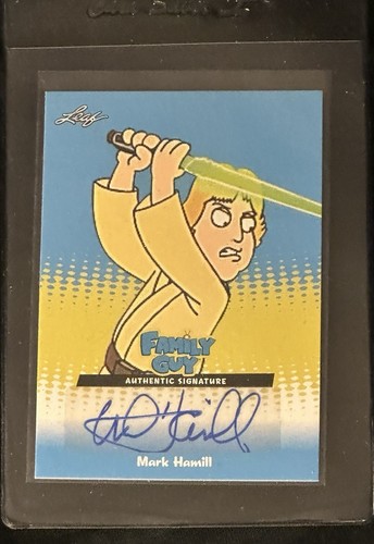 Mark Hamill Star Wars Family Guy Autographed Auto Card Skywalker Signed ...