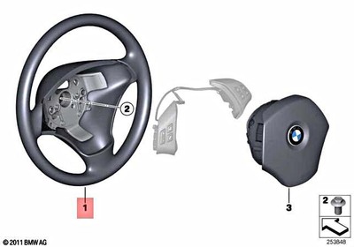 Genuine BMW X1 E84 E90 E91 316d 316i 318d Steering Wheel Leather ...