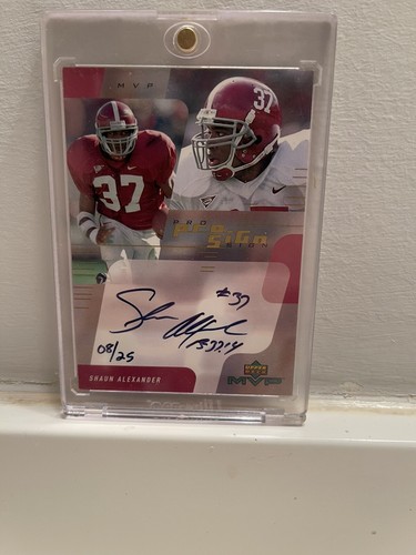 2000 Upper Deck MVP Pro Sign Gold Shaun Alexander Rookie Autograph RC ...