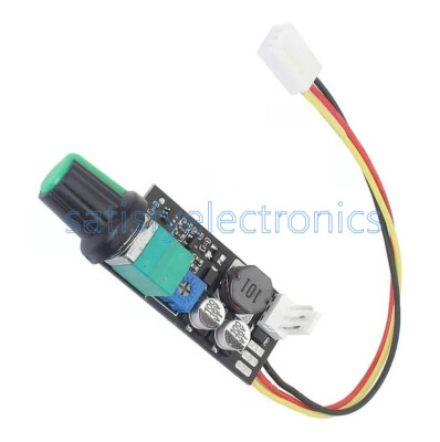 DC 5-12V 1A 2-3 wire PWM Fan Speed Controller w/Rotary Switch ...