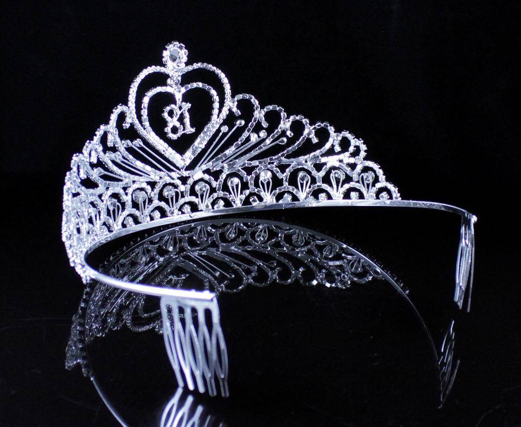EIGHTEEN YEARS OLD 18 BIRTHDAY PARTY RHINESTONE TIARA CROWN HAIR COMBS ...