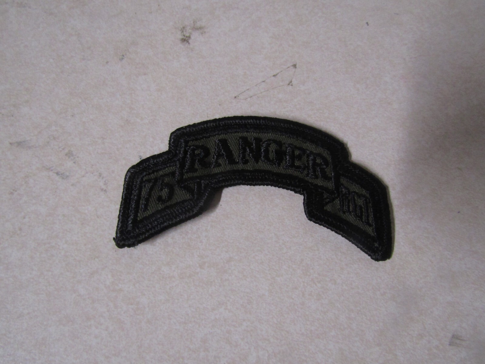 MILITARY PATCH SEW ON SUBDUED US ARMY SCROLL TAB 75TH RANGER REGIMENT ...