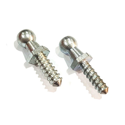2x 10mm BALL STUD SCREW SELF TAPPING gas struts ball ended bolt bonnet ...
