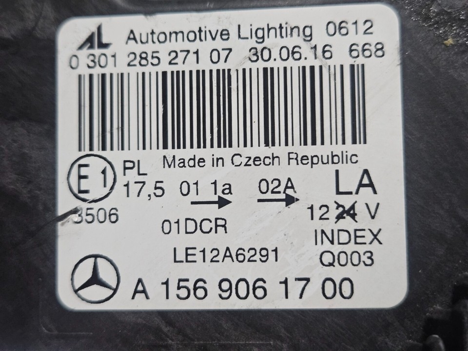 Mercedes Benz GLA X156 Bi-Xenon LH Left Side Used OEM GENUINE ...