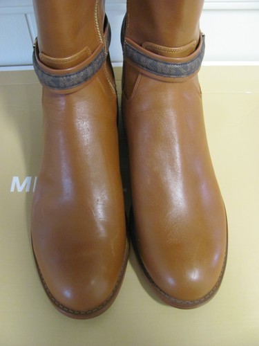 MICHAEL KORS MINDY FLAT BOOTS SIZE 9m NEW IN BOX GENUINE LEATHER ALL ...
