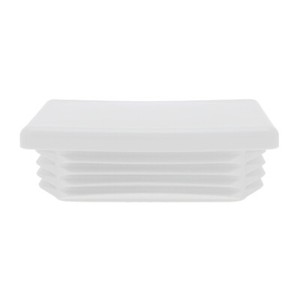 10 Pack Rectangular Tube Inserts 60mm x 40mm White,Plastic Inserts,Tube ...