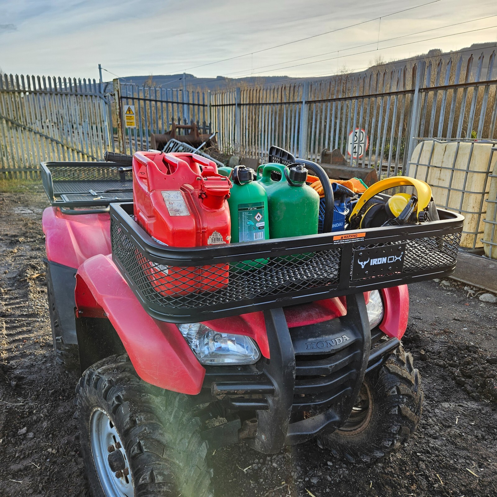 ATV Front Cargo Basket Quad Front Rack Front Box Luggage Carrier Rack ...