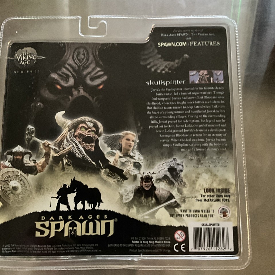 🔥 Skullsplitter Figure New 2002 Spawn 22 Dark Ages Viking McFarlane ...