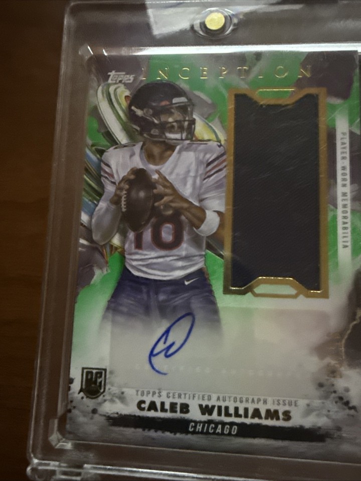 2024 Topps Inception Caleb Williams/Drake Maye Dual Relic Auto Book ...