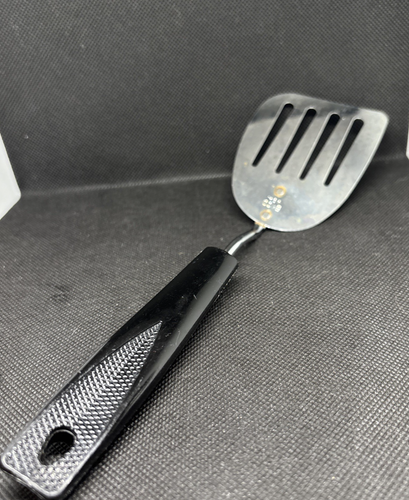 Vtg Ecko Spatula Turner (4) Keyhole Slot Utensil Black Handle Made in ...