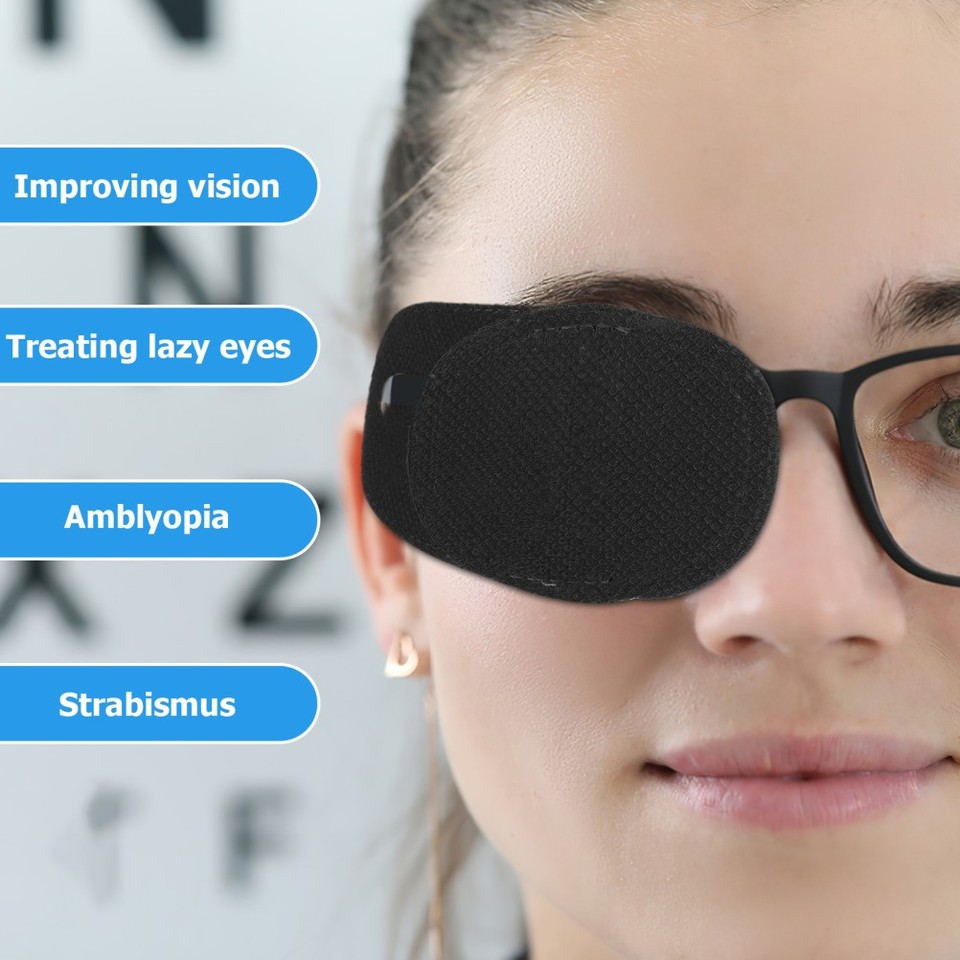 12 Pcs Eye Patches Glasses Lazy Eye Amblyopia Therapy Pediatric Eye ...