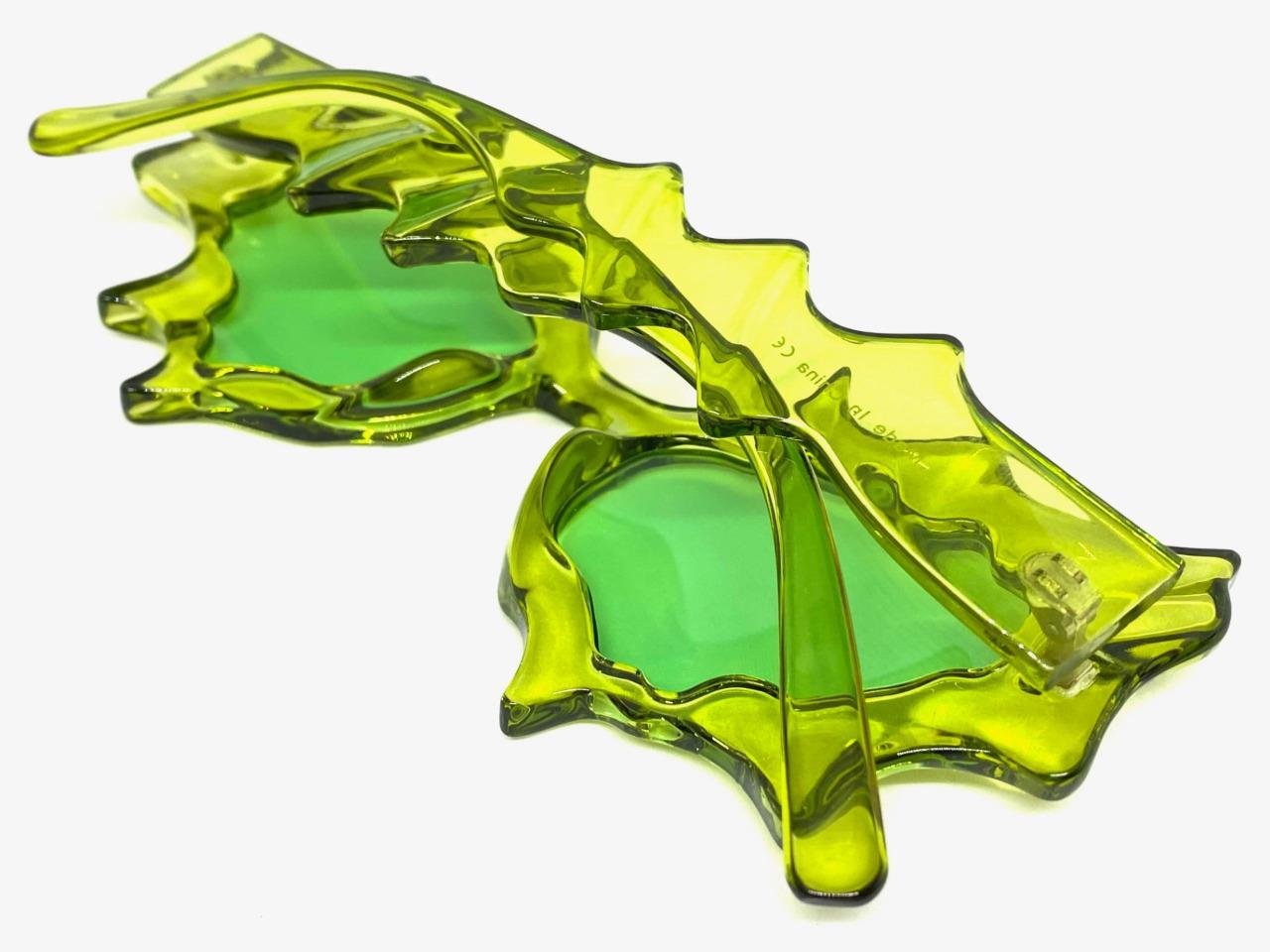 Crazy Insane Party Raver Club Costume SUN GLASSES Funky Unusual Frame ...