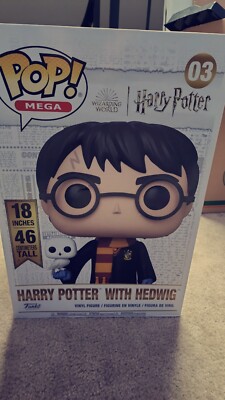 Funko Pop! 18 Inch Harry Potter with Hedwig Super Sized Pop! Vinyl ...