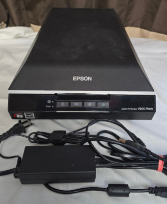 Epson Perfection V600 Photo Image PDF Color Document Scanner W/ Power ...