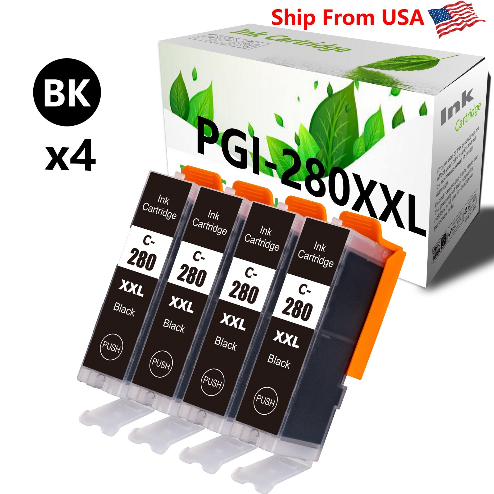 (4 Pack,Black) PGI 280XXL Ink Cartridge PGI-280XXL for PIXMA TS6300 | eBay
