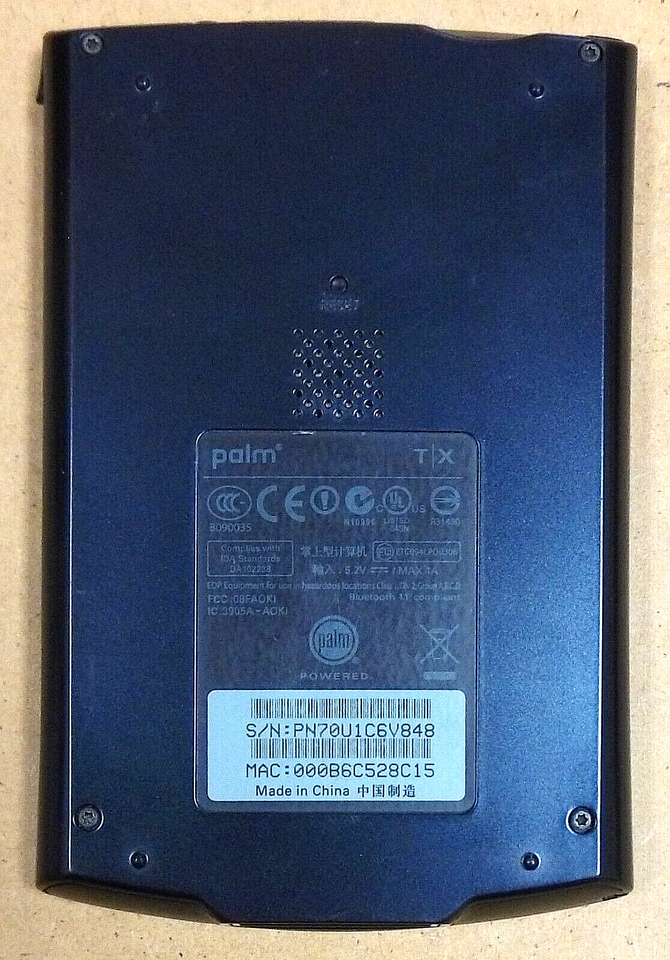 Palm TX / B090035 PDA Device - Blue Personal Digital Assistant ...