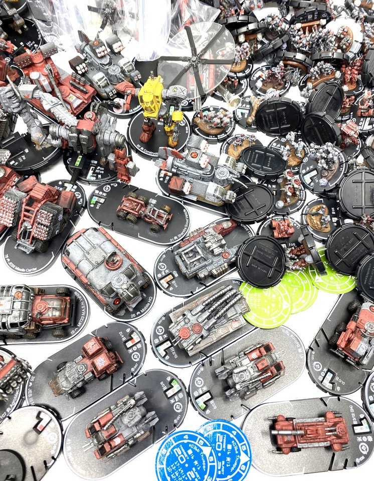 Mechwarrior Large Lot of Dragon's Fury Faction Vehicle Infantry Mech ...