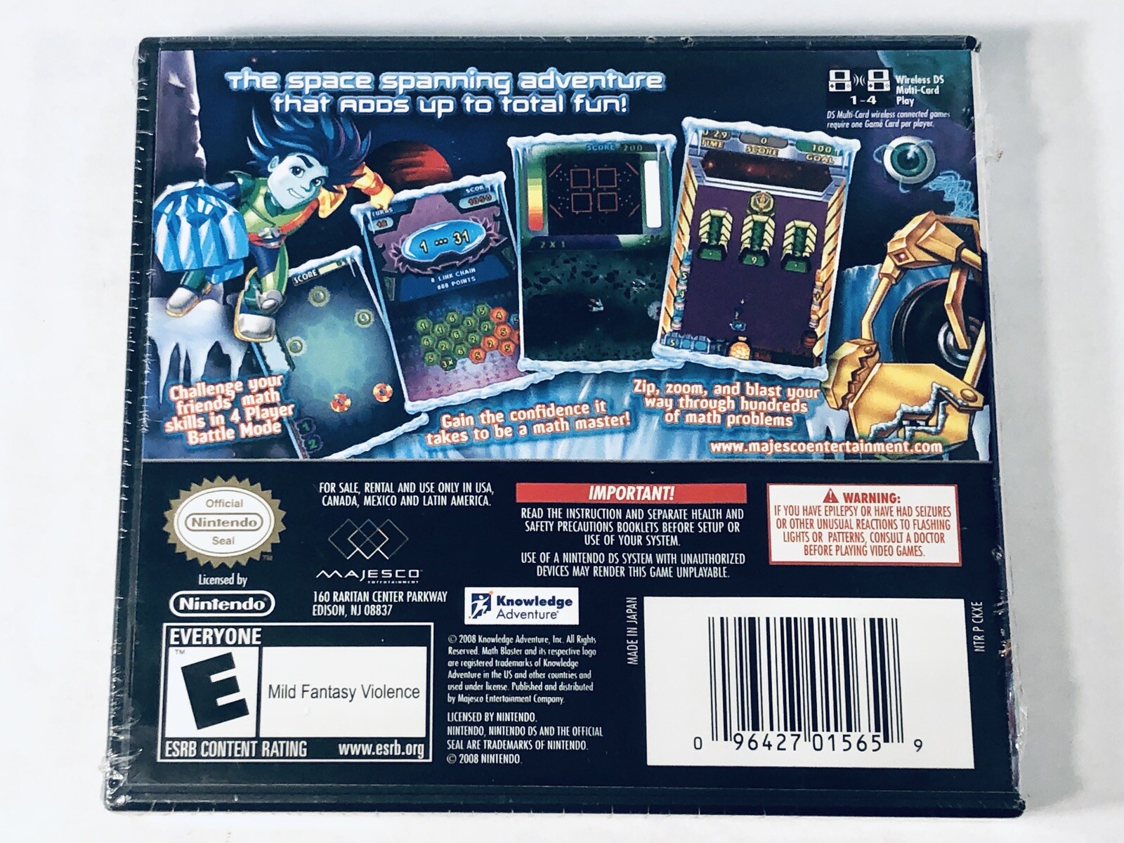 Math Blaster in the Prime Adventure (Nintendo DS, 2009) NEW ...