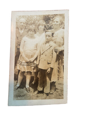 Vintage Family photo, "Oscar, Anna, Ester, Pearl, Joey", Sepia | eBay