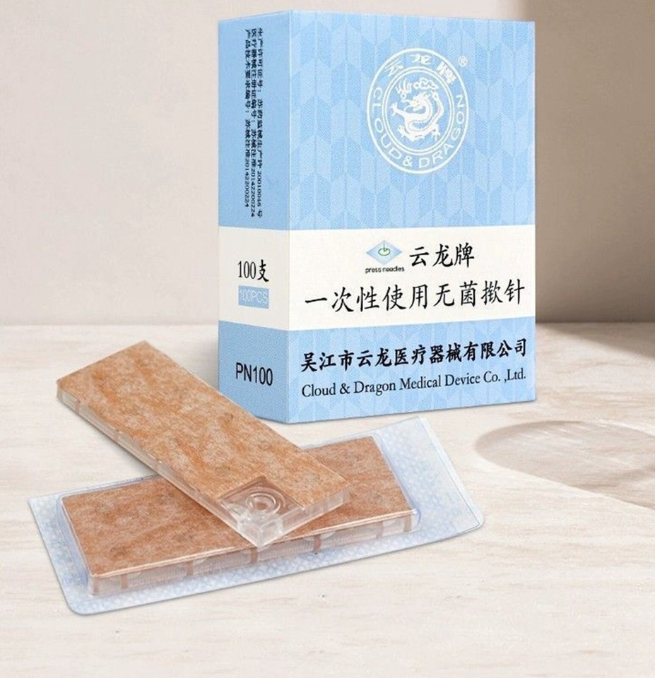 TCM Acupuncture intradermal Tack Skin Ear Press Needles 100 pc/box ...