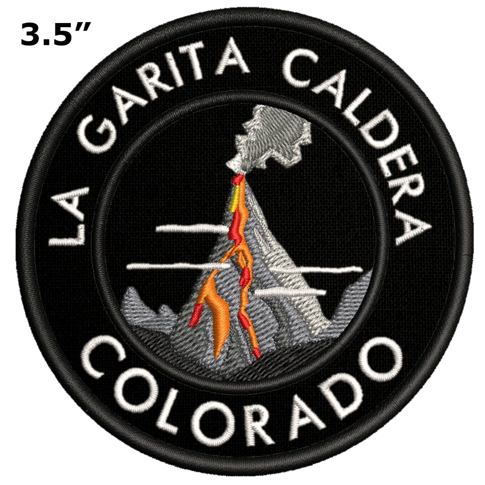 La Garita Caldera Volcano Patch Iron-On Embroidered Applique Nature ...