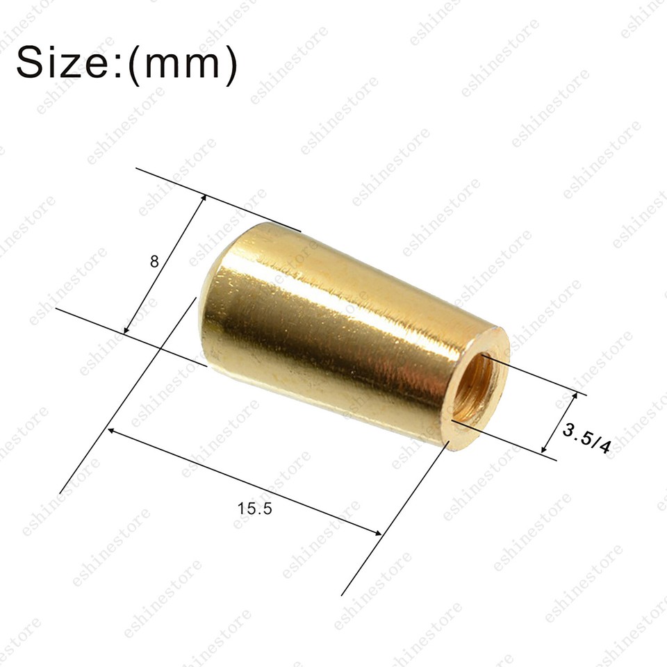 3 Color Metal 3 Way M3.5/M4Toggle Switch Knob Tip Cap For GIBSON EPI ...