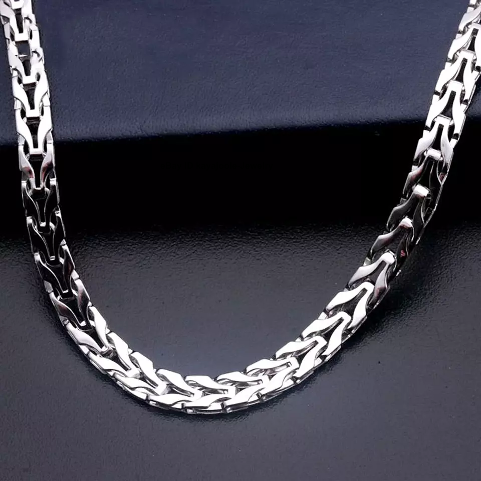 Pure PT950 Platinum 950 Chain Men 4.6mm Unique Wheat Link Necklace 28g ...