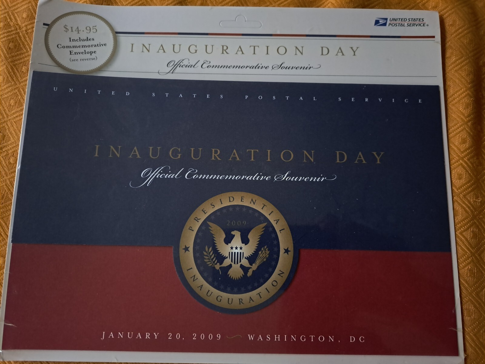 USPS-OBAMA/BIDEN INAUGURATION DAY OFFICIAL COMMEMORATIVE SOUVENIR (2009 ...
