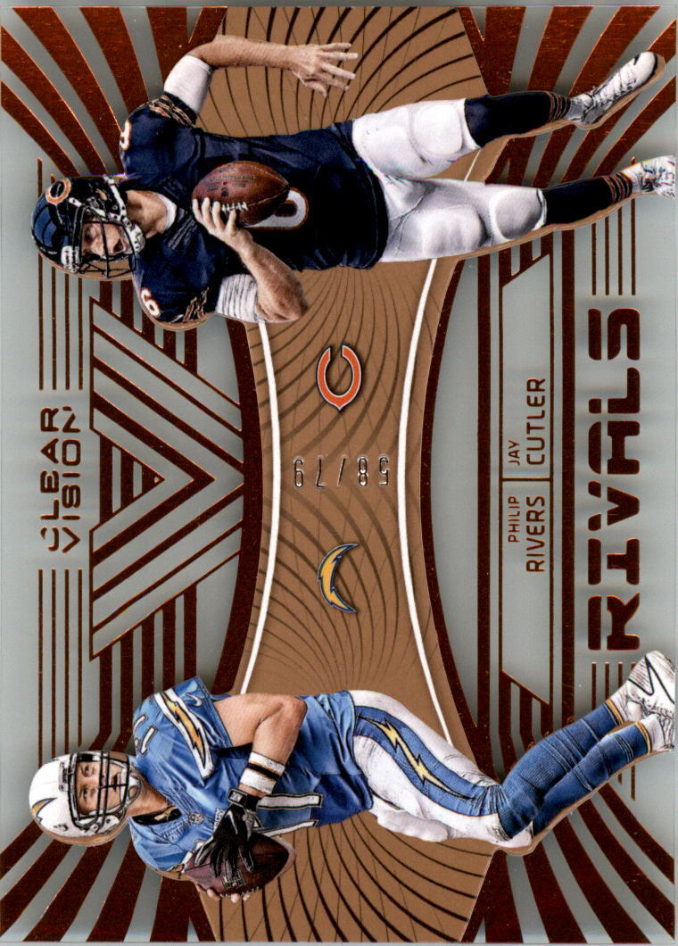 2016 Panini Clear Vision Clear Rivals Bronze #11 Philip Rivers Jay ...