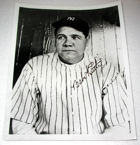 Rare Babe Ruth Signed 8 by 10 Photo , Autograph COA | eBay