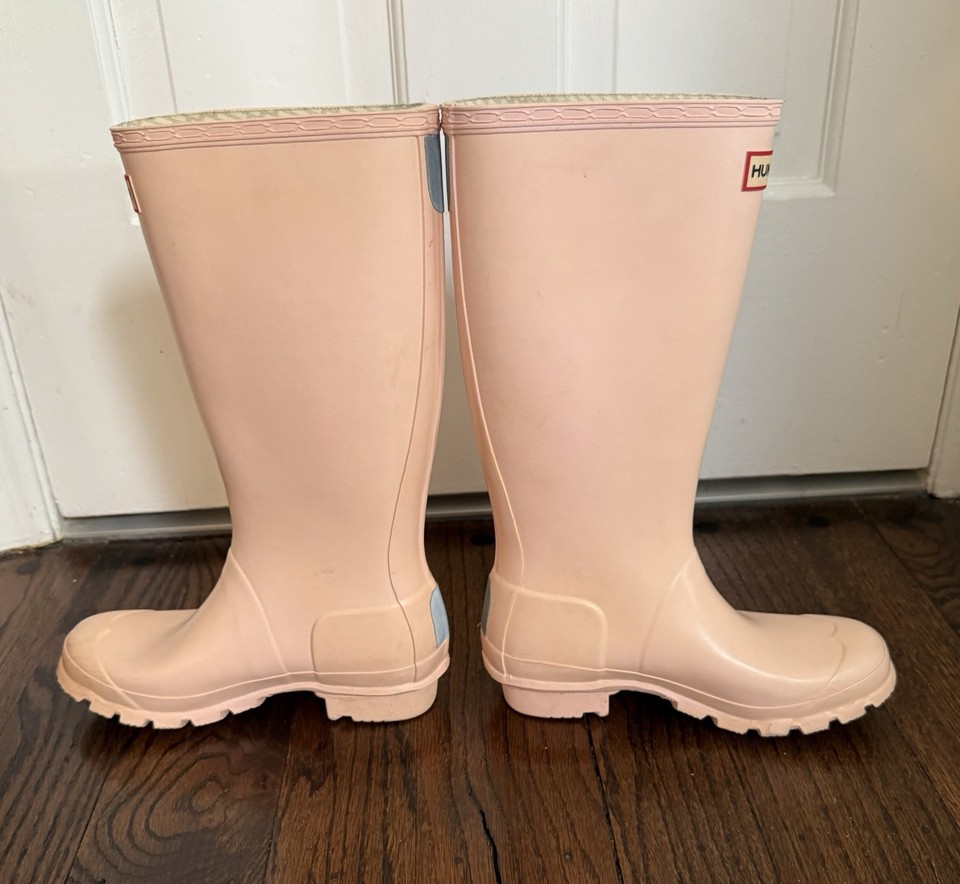 Hunter Original Rain Boot Tall Women's Boots, Rare Pink Shiver Color ...