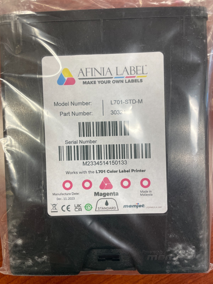 Afinia Label L701 Ink Cartridges for L701 Label Printer - CMY 3pc set | eBay