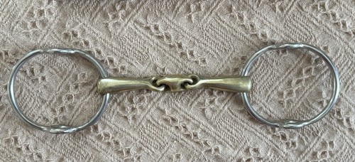 Oval Mouth Loose Ring Cheltenham Gag Horse Bit German Silver | eBay